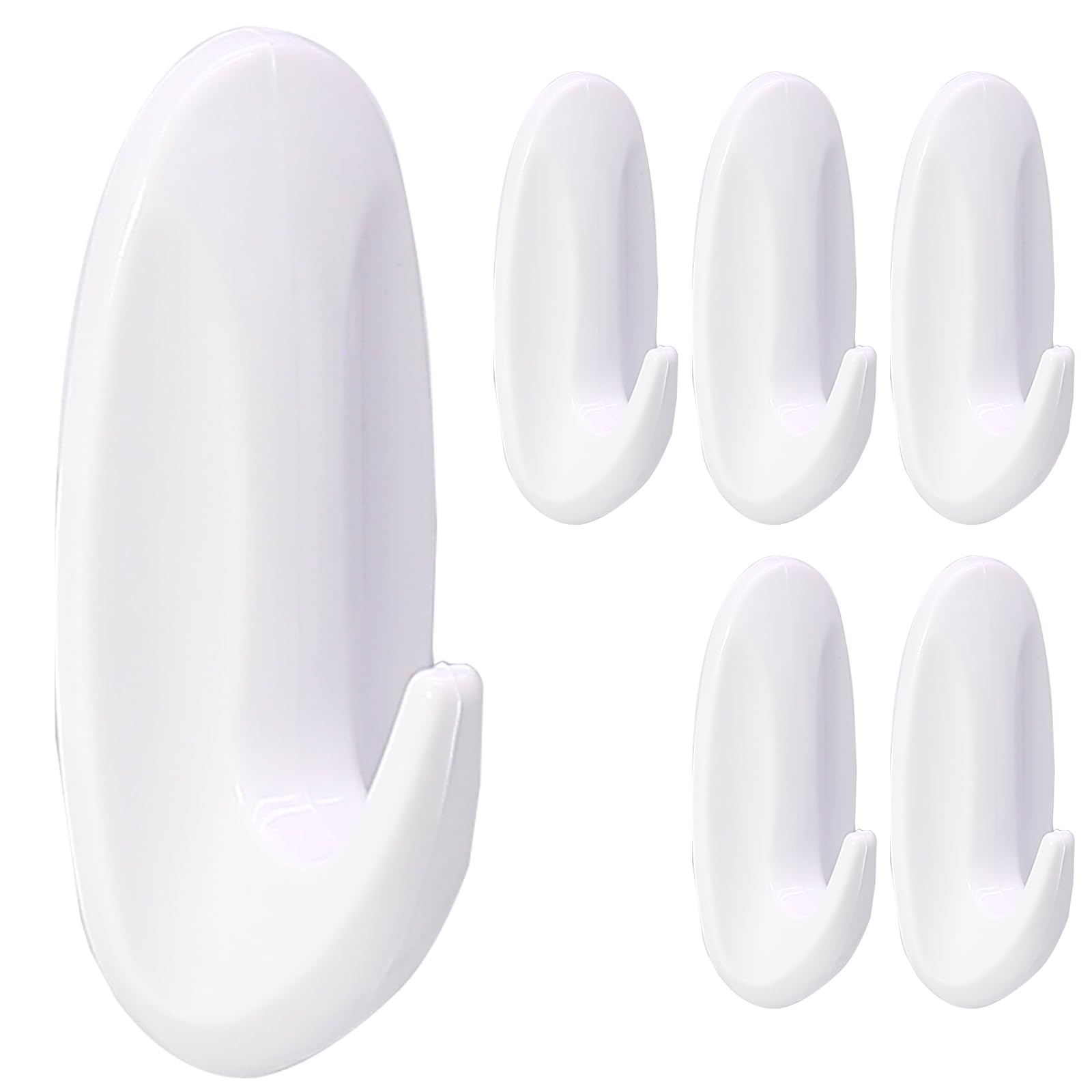 Amazon.com: Qjaiune 6 Pack Medium Utility Hooks, Holds up to 2.5 lb ...