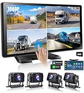 Amazon.com: Semi Truck Camera System with 10.36”Touch Monitor, 4 ...