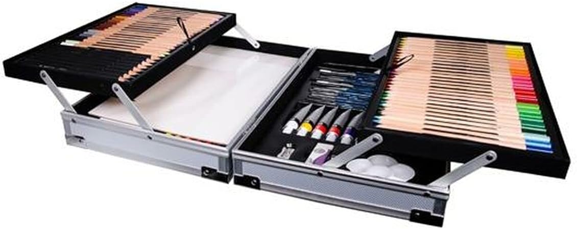 Amazon.com: Daler Rowney Simply Complete Art Set - 122-Piece Artist Kit ...