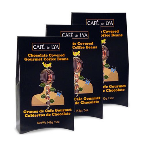 Amazon.com : Cafe De Lya Milk Chocolate Covered Medium Roasted Gourmet ...