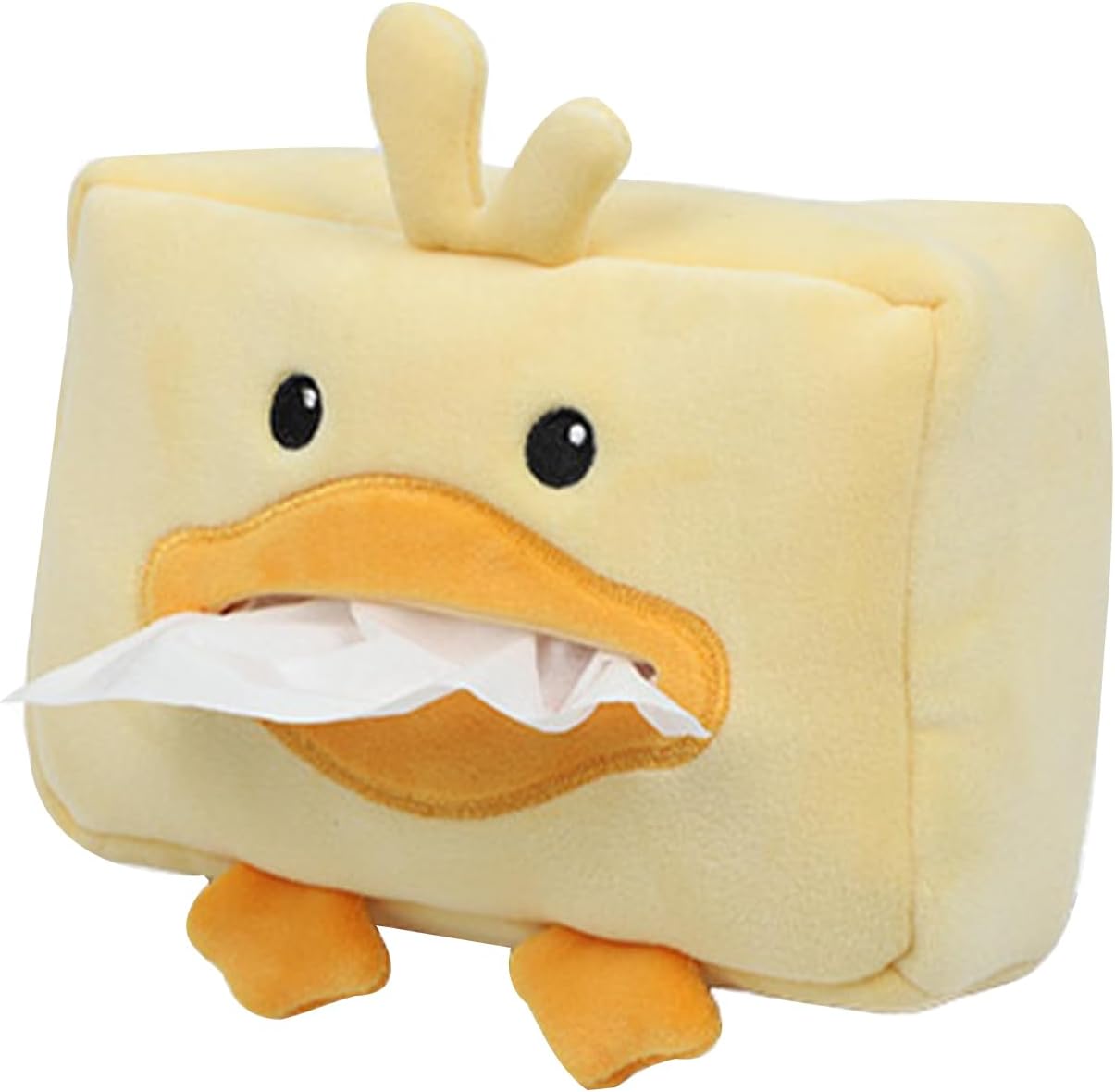 Car Tissue Box - Cute Duck Plush Tissue Organizer, Cute Paper Dispenser ...