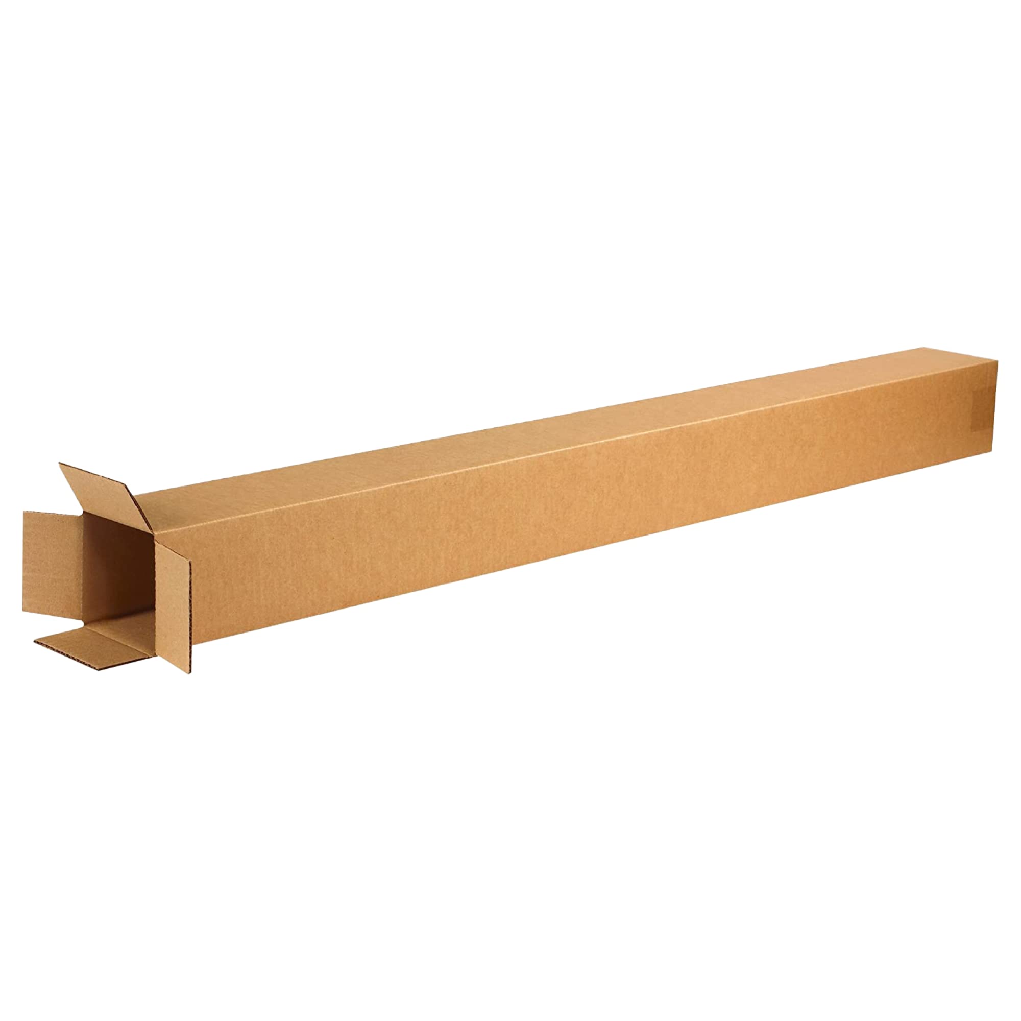PARTNERS BRAND 4x4x48 Tall Corrugated Boxes, Tall, 4L x 4W x 48H, Pack ...