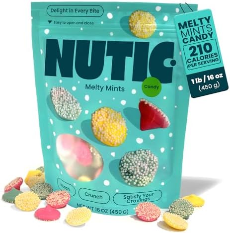 Amazon.com : Nutic Smooth and Melty Mints Nonpareils Candy - 1LB ...