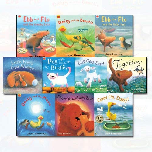 Jane Simmons Collection Daisy Duck and Friends 10 Books Bundle With Bag ...