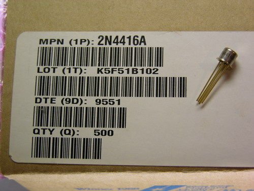 8 Motorola 2N4416A 35V 5mA N-Channel JFET RF Amplifier Transistors TO ...