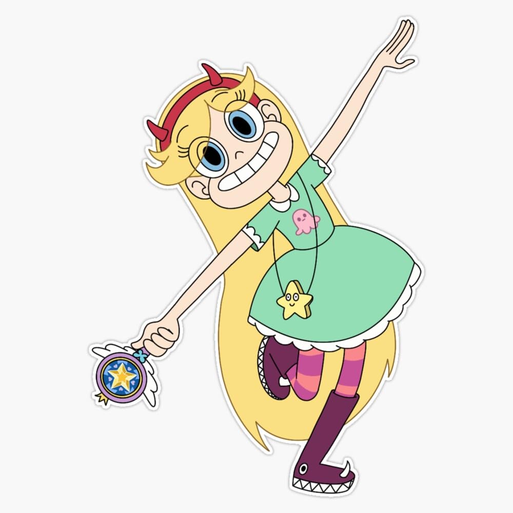 Amazon.com: Star Butterfly (Star Vs. The Forces of Evil) Bumper Sticker ...