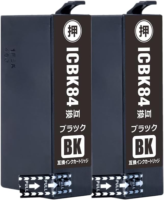 Amazon.co.jp: 【SEASKY】 ICBK84 ブラック 染料 2個セット エプソンプリンター用 互換インク ISO9001認証工場 (IC84 IC83 IC4CL84 ...