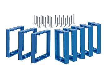 Mint Bucket Brands 1/2" Single & Double Gang Receptacle Outlet Box Extender, UL Listed with 6-32 ...