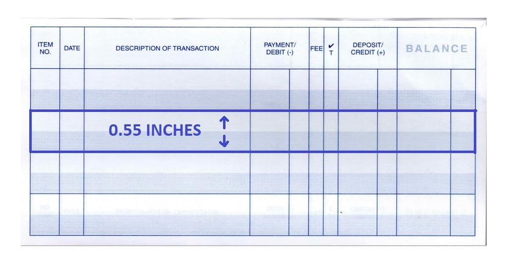 Transaction Register Checkbook Checkbook Transaction Registers With ...