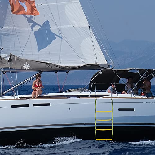 Snapklik.com : Boat Rope Ladder Portable Marine Rope Ladder, Assist ...