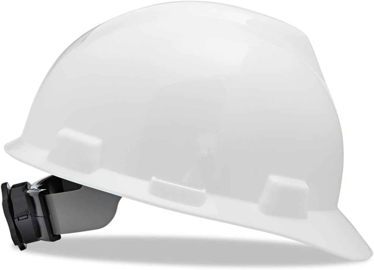 Msa Hardhat, Cap Style, V-Gard, Fastrac Suspension, White, 1 Each ...