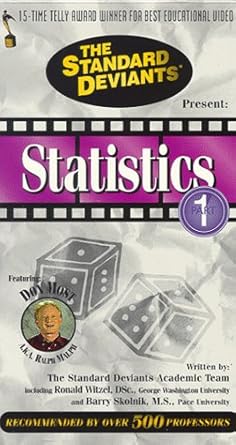 Amazon.com: The Standard Deviants: Statistics, Part 1 [VHS] : Standard ...