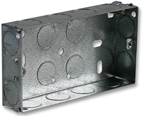 PRO ELEC MBB2G25 Double Metal Back Box, 25mm : Amazon.co.uk: DIY & Tools