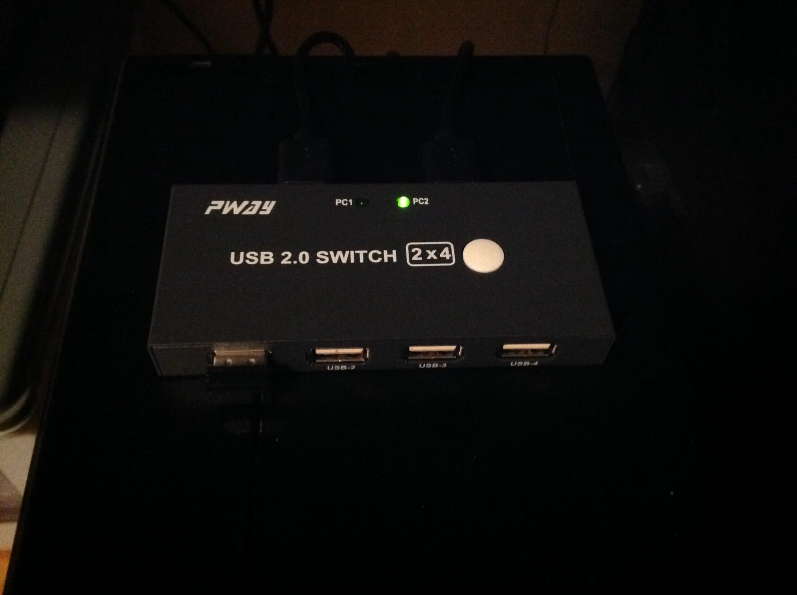 Amazon.com: PWAY USB 2.0 Switch, USB Switcher Selector 2 Computers ...