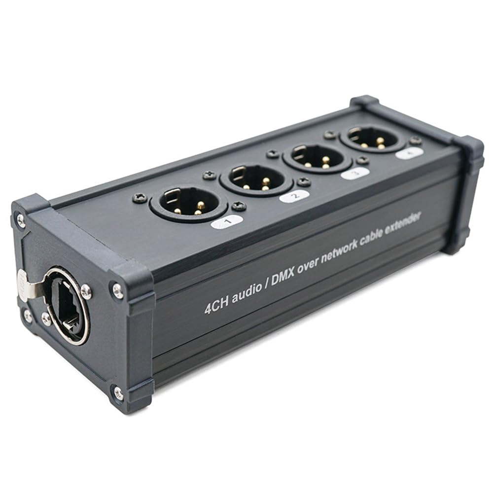 Amazon.com: 4 Channel 3 Pin XLR Cable Breakout, XLR Female to RJ45 ...