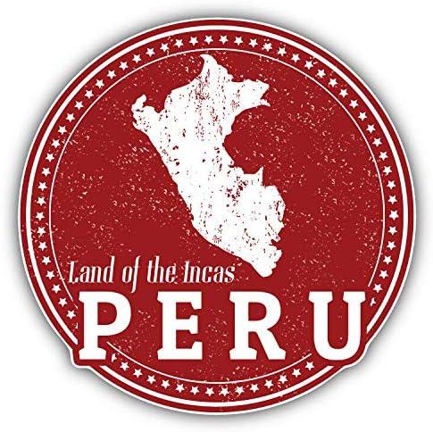 Amazon.com - Peru Map Grunge Stamp Truck Car Window Bumper Sticker Decal 5"