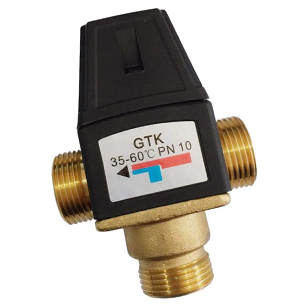 3 Way Thermostatic Mixing Valve Solar Water Heater Mix Valve DN20 Male ...
