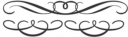 Amazon.com: 3 Swirls Wall Art Vinyl Decals Wall Décor Stickers Set of 3 ...