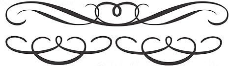 Amazon.com: 3 Swirls Wall Art Vinyl Decals Wall Décor Stickers Set of 3 ...