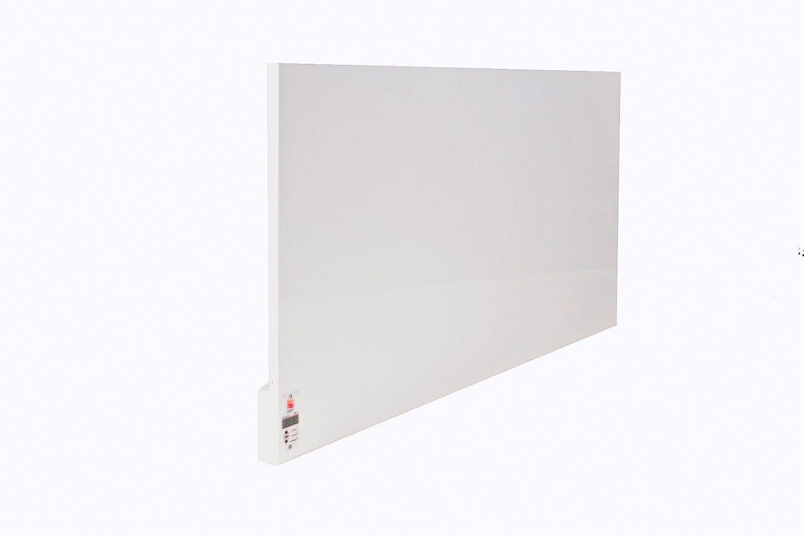 Infrared Heater Panel Built in Thermostat Wall Mounted or Free Standing UK Plug (With rollers ...