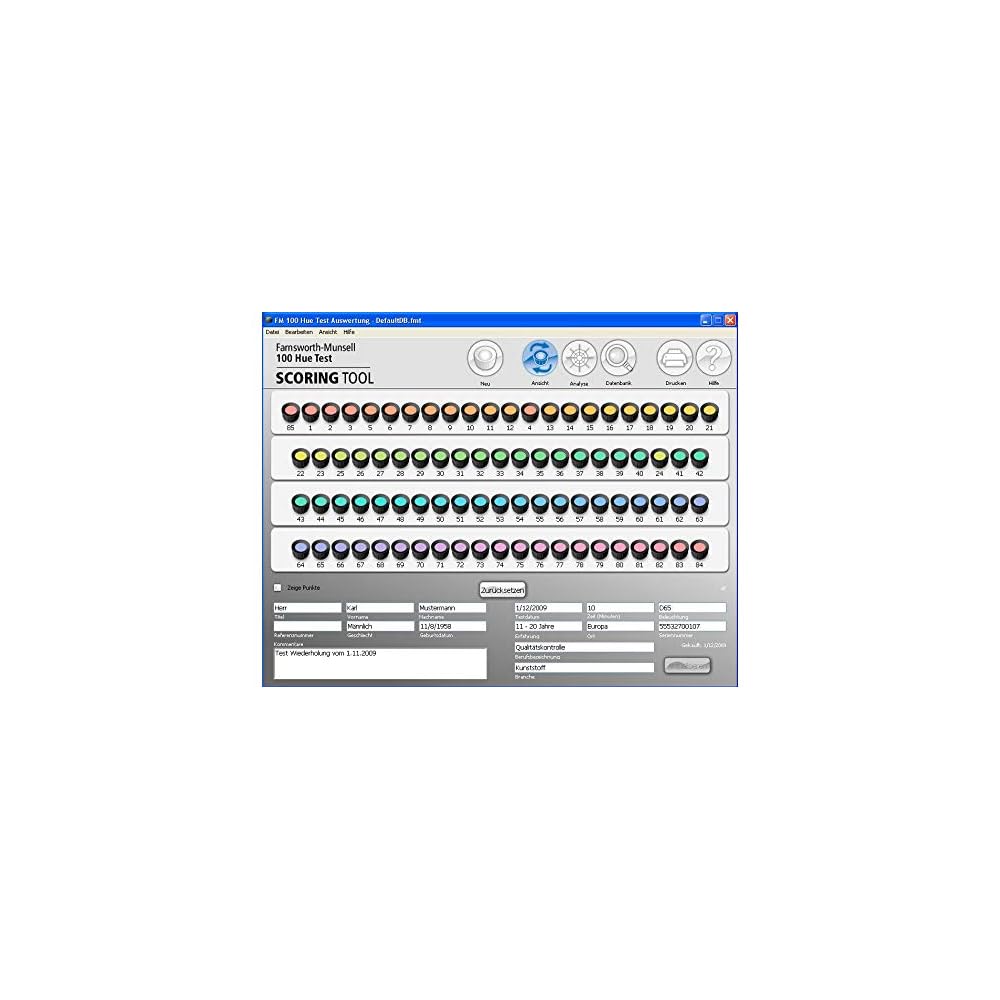 Pantone 100 Hue Color Vision Test Kit - Professional Philippines | Ubuy