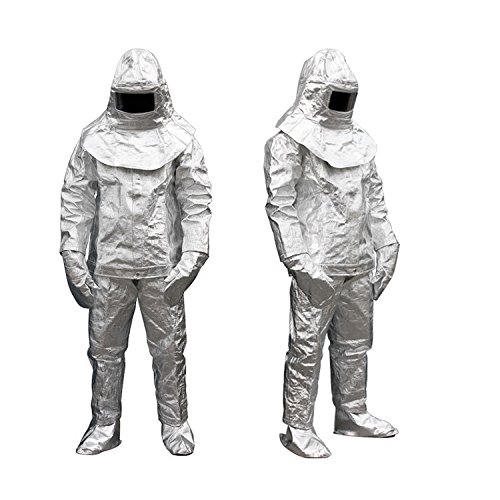 latulipo Heat Resistant Aluminized Suit Thermal Radiation 1000 Degree ...
