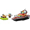 Amazon.com: LEGO City Fire Rescue Boat 60373, Toy Floats on Water, with ...