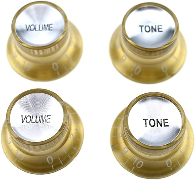 Amazon.com: HAHIYO Top Hat Guitar Knobs 6mm Inside Diameter Keep Flush ...