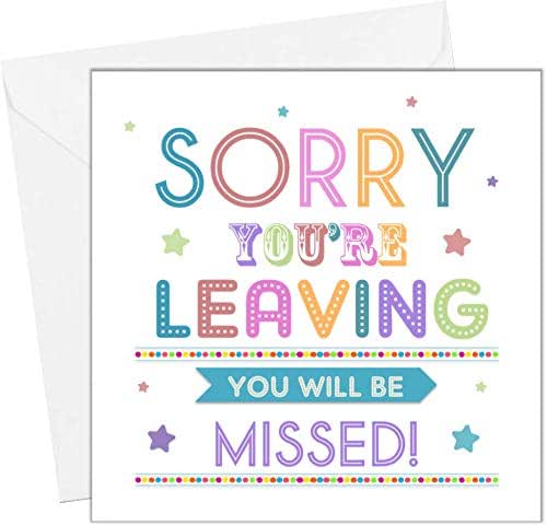 Sorry Your Leaving Card, Joke Good Luck On Your New Job, Rude ...