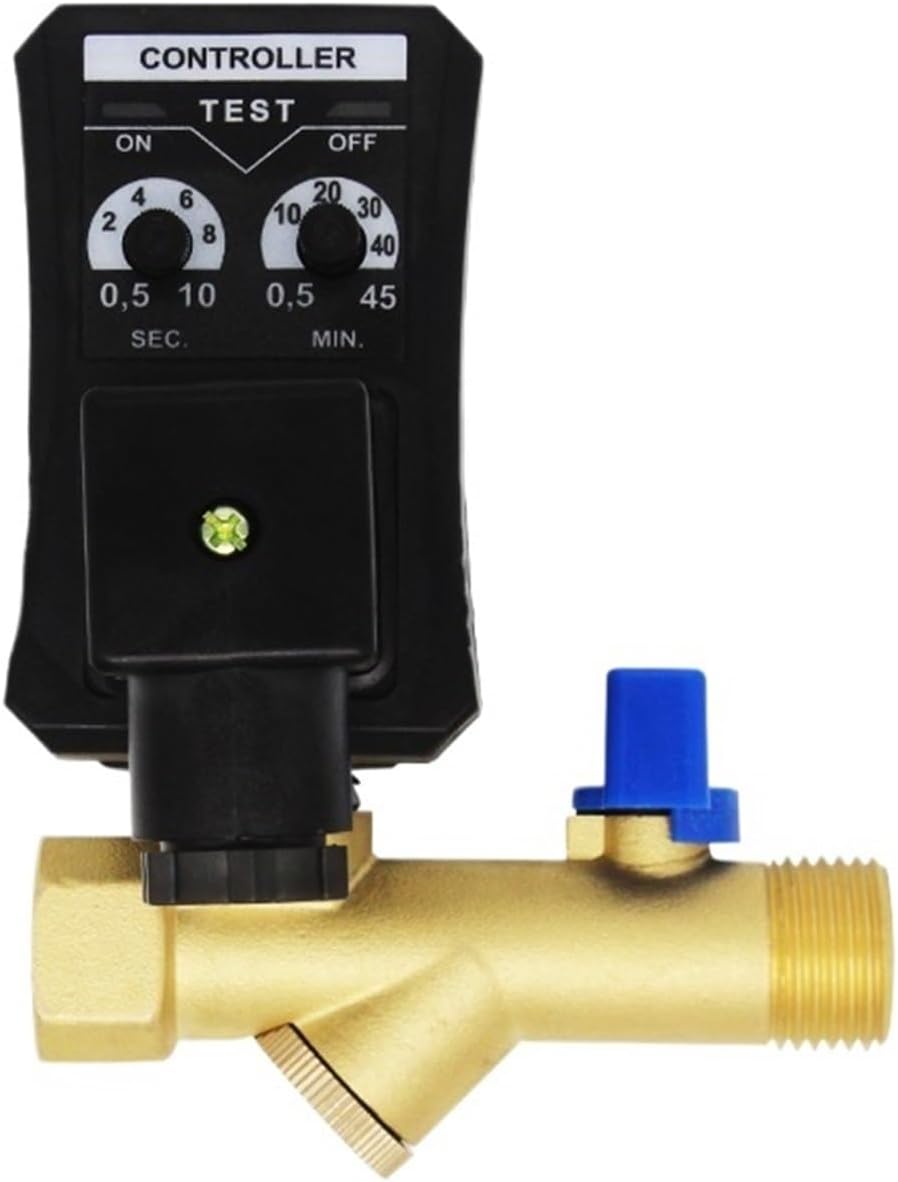 Amazon.com: 1/2" Brass Electronic Drain Valve Split-type Valve with ...