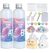 TECMIYO Taba Squishy Making Kit - 18oz 1:1AB Liquid Silicone Set with ...