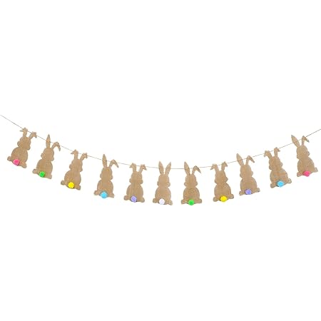 Amazon.com: S SNUOY 2 Pcs Colorful Happy Easter Banner Easter ...