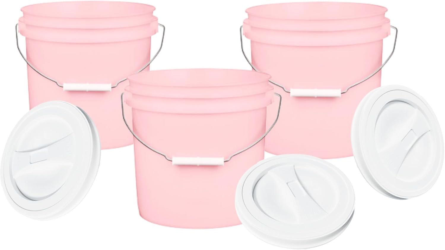 Amazon.com: House Naturals 2 Gallon Pink Food Grade BPA Free Made in ...