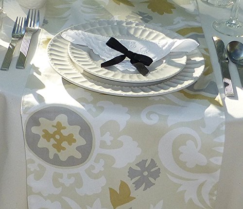 Amazon.com: Appleberry Attic Suzani Table Runner Collection (Grey ...