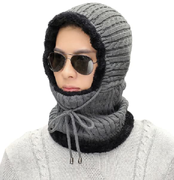 Buy Alexvyan Beanie Winter Woolen Warm Cap and Muffler Soft Snow Air ...