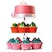 Amazon.com: LoveDisplay 3 Tiers Round Cupcake Stand-Stacked Acrylic ...