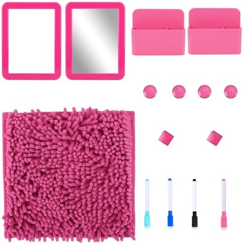 Amazon.com : Ziliny 12 Pcs Pink Locker Accessories for Girls Include 3 ...