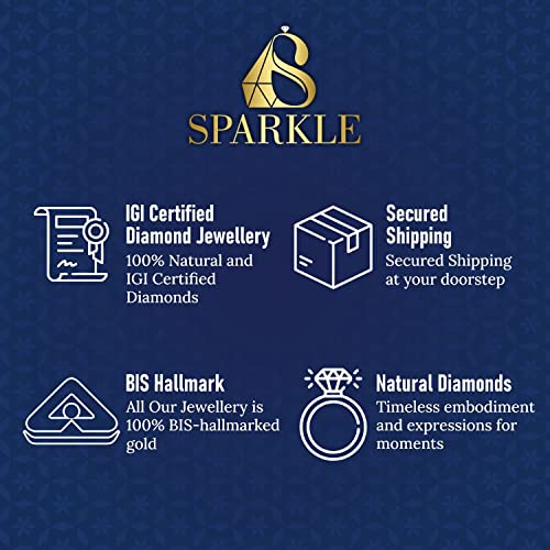 Buy SPARKLE Jewels Be The Spotlight Diamond Ring, 14 Karat Gold ...