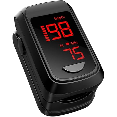 Amazon.com: CONTEC LED CMS50M Pulse Oximeter,SpO2 and PR Value Waveform ...