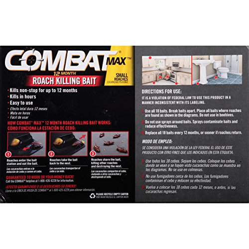 Combat Max 12 Month Roach Killing Bait-$7.00(61% Off) - Mojosavings.com