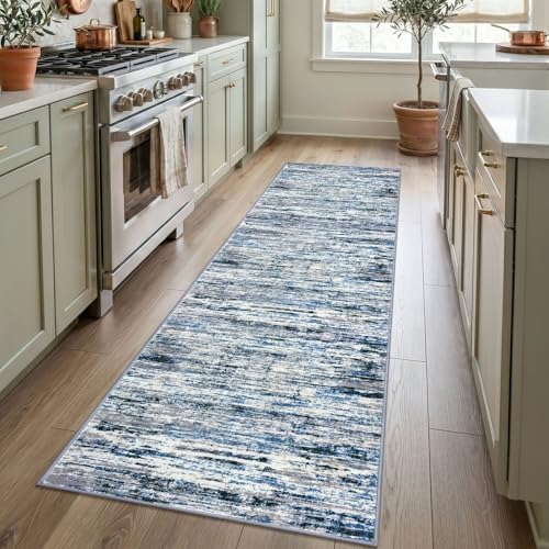 Amazon.com: Lansny Modern Abstract Runners for Hallways 2x8, Washable ...