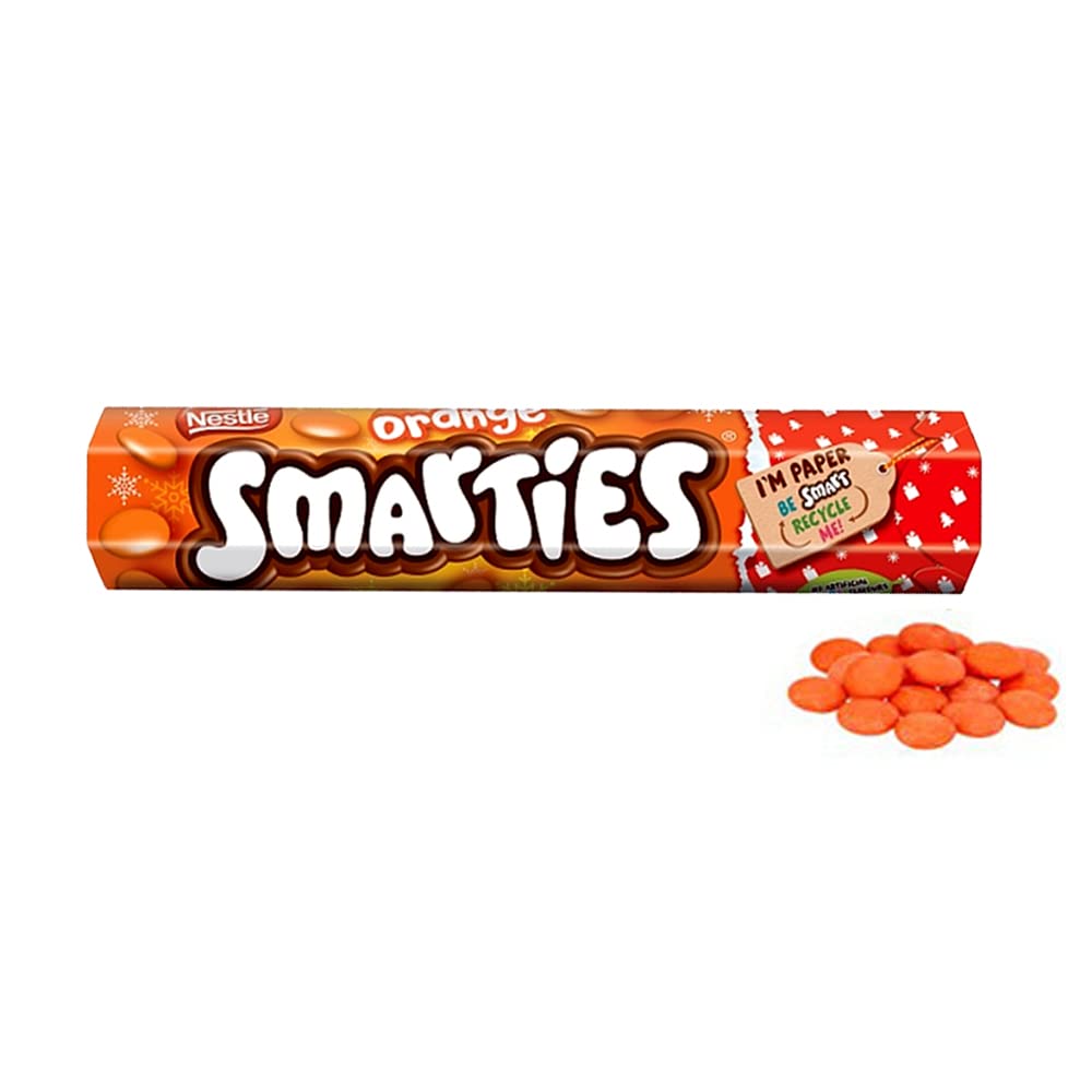 Smarties Orange Chocolate Giant Tube 120g (3 Tubes) : Amazon.co.uk: Grocery