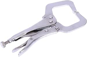 NOGRAX Heavy Duty C Clamp, Carbon Steel Locking C-Clamp Face Clamp, Locking C-Pliers Vise Grips ...