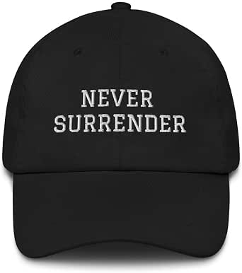Never Surrender MAGA 2024 Trump Presidential Race Dad hat Black at ...