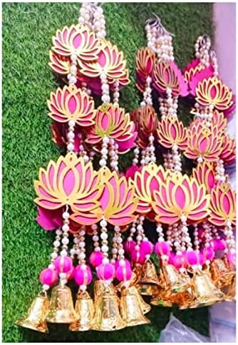 Lotus Hangings with Elephant GAJARAJA/GOWMATA Toran Festive Wall Decor ...