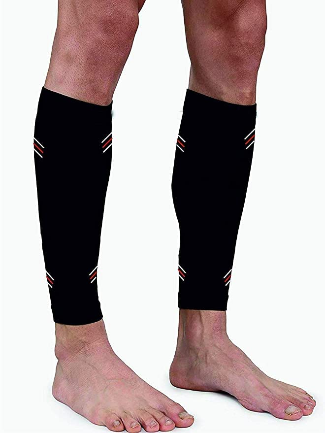 Never Quit Calf Compression Sleeves Men and Women 1 Pairs Footless ...