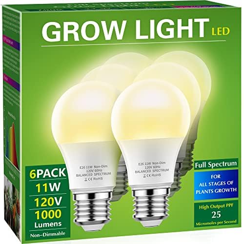 Amazon.com: Briignite Grow Light Bulbs, LED Grow Light Bulb A19 Bulb ...