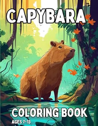 Capybara Coloring Book : Silverwood, Aria: Amazon.co.uk: Books
