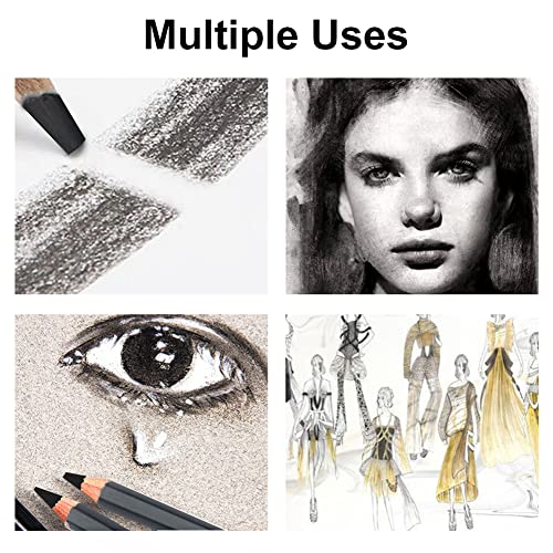 Crayons Fusain, Crayon de Charbon, Crayon de Croquis, Croquis Dessin ...