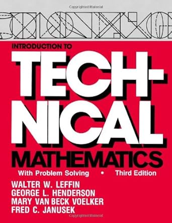 Introduction to Technical Mathematics: With Problem Solving: Leffin ...